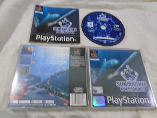 SUBMARINE COMMANDER PS1 (COMPLETE) black label Sony PlayStation VERY ...
