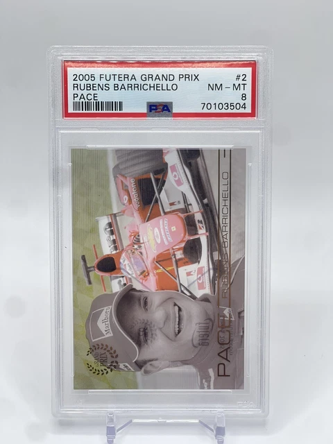 2005 FUTERA GRAND Prix Pace Rubens Barrichello #02 PSA 8 NM-Mt F1 ...