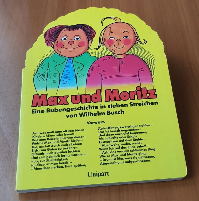 BUCH - MAX und Moritz / Wilhelm Busch / 56 S. / 1996 EUR 1,00 - PicClick DE