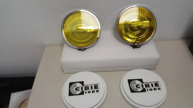 PHARES FEU DE Brouillard Cibie Iode 45 Voiture de Collection Avec Cover ...