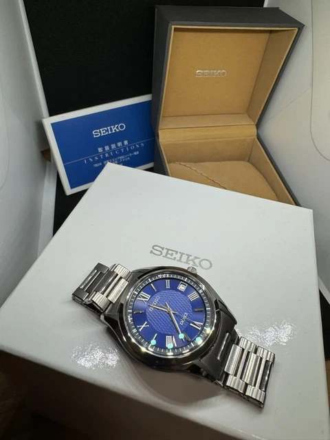 SEIKO DOLCE 7B24-0BM0 Titanium Date Box Radio Wave Control Montre ...