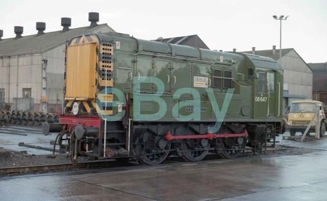 35MM RAILWAY NEGATIVE of Class 08 08647 @ Doncaster Copyright to Buyer ...