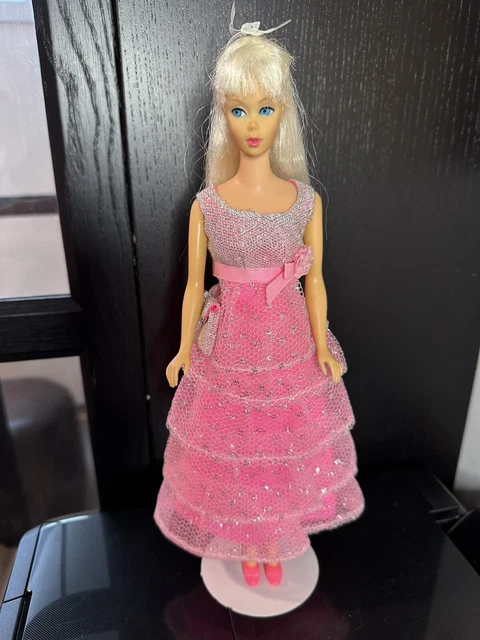 BARBIE RARE PLATINUM Mod With Beautiful Vintage Pink Sparkles Dress ...