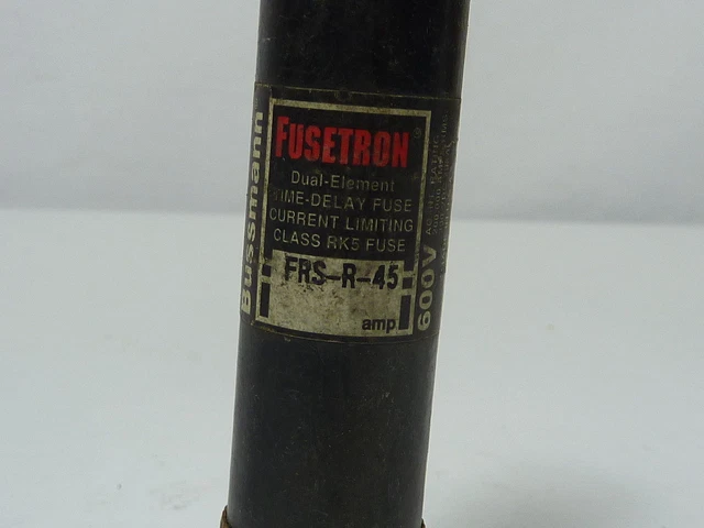 FUSETRON FRS-R-45 TIME Delay Fuse 45A 600V USED $6.49 - PicClick CA