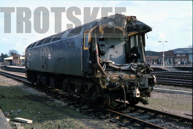 35MM SLIDE BR British Rail Diesel Loco Class 47 47111 Hereford 1986 ...