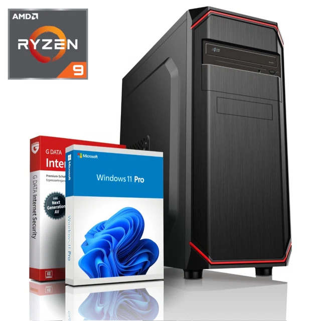 WINDOWS 11 GAMING PC AMD Ryzen 9 16 Threads 4.9GHz 16GB DDR5 512GB SSD ...