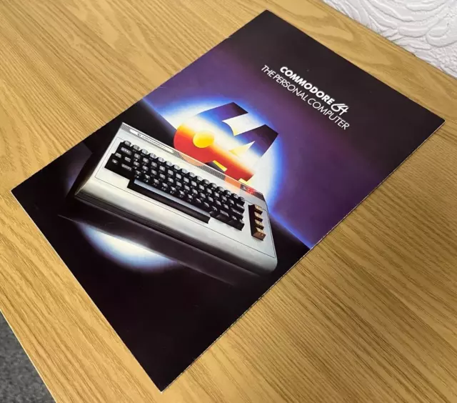 RARE ORIGINAL COMMODORE 64 Colour Brochure Circa. 1983 -👽👾Retro Gift ...