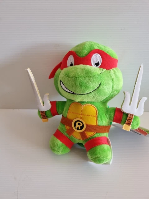 TEENAGE MUTANT NINJA Turtles Raphael Soft Toy Plush 8' Tracked Postage ...