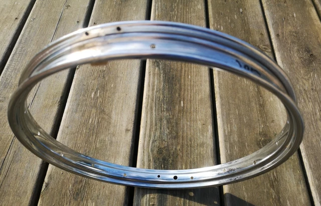 JANTE CHROMÉE 350 Vélo rigida boy vintage rim. Nos neuve..chrome on ...