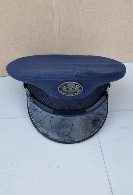 VINTAGE USAF US Air Force Cap Service Blue Tropical #15780 Nsn 8405-01 ...