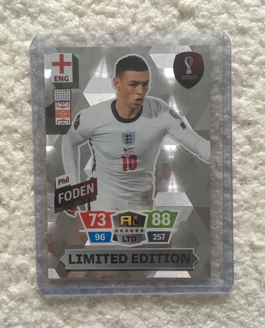 PHIL FODEN ENGLAND Limited Edition Panini Adrenalyn XL FIFA World Cup ...