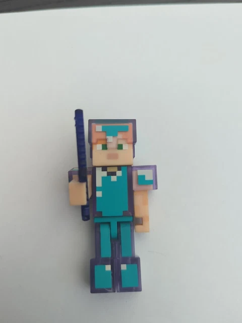 MINECRAFT OVERWORLD ALEX with Diamond Armor and Sword Jazwares £2.79 ...
