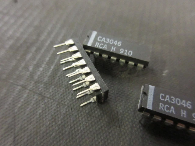 CA3046 DIP14 RCA 3046 Bipolar Transistor Array Chip MOOG Synthesizer IC ...