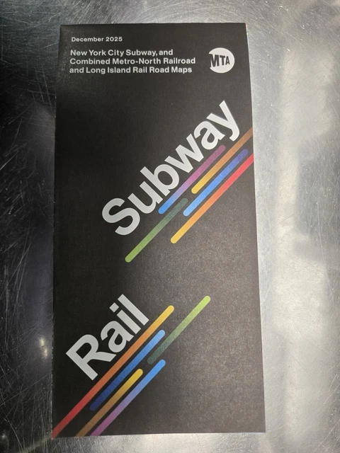 UPDATED DECEMBER 2025 Official MTA NYC Subway Map/Metro-North & LIRR ...