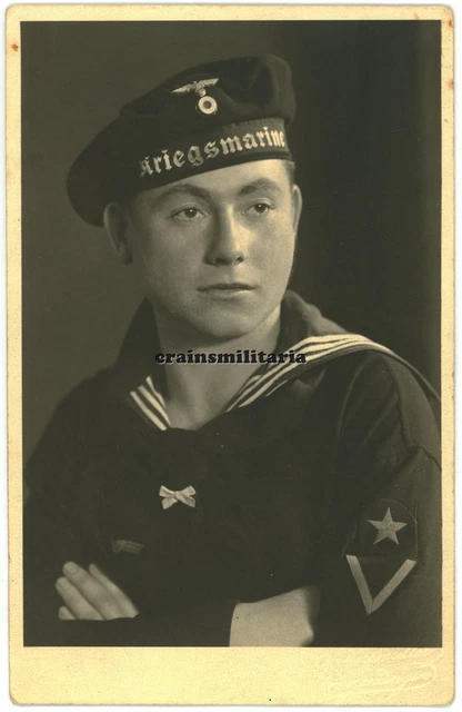 ORIG. FOTO AK Portrait U-Boot U-504 & Beute UA Matrose Willareth in ...