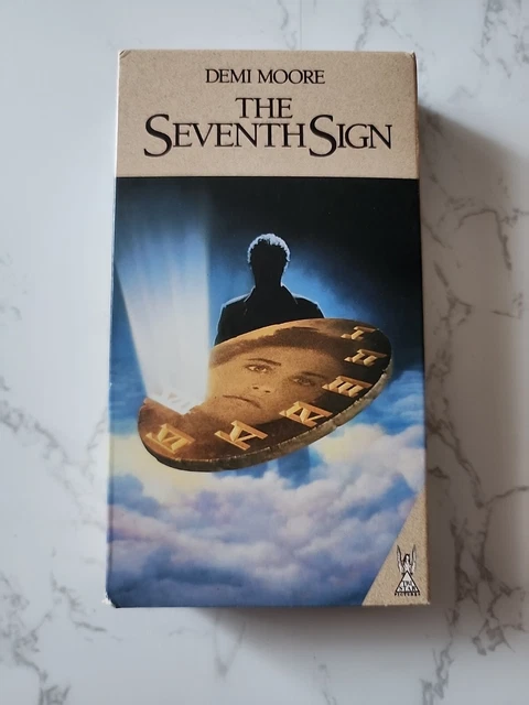 THE SEVENTH SIGN Demi Moore VHS Tape, COMPLETE/TESTED SEE PHOTOS (VHS65 ...