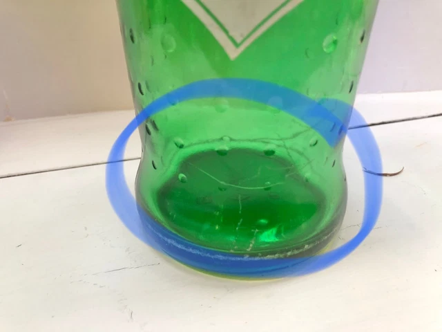 VINTAGE SPRITE TART and Tingling Large 28oz Soda Green Glass Bottle ...