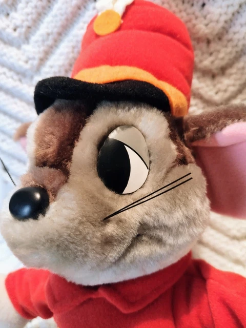 VINTAGE DISNEYLAND TIMOTHY Q MOUSE Circus Uniform 11” Dumbo Plush ...