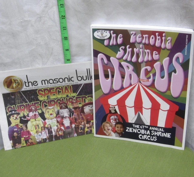 ZENOBIA SHRINE CIRCUS program 67th Annual clowns 2018 acrobats £16.60 ...