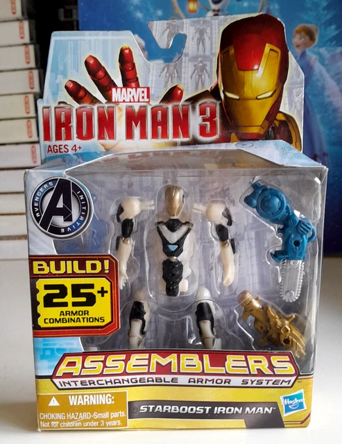 ACTION FIGURE STARBOOST Iron Man 3 Assemblers Marvel Hasbro The ...