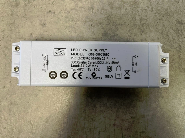 ERSATZTRAFO VIG K08-30C550 DIMMBAR LED POWER SUPPLY Konver NEUter Treiber TRAFO EUR 49,00 ...