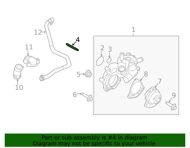 GENUINE FORD WATER Pump Assembly Stud W713511-S437 $15.42 - PicClick CA