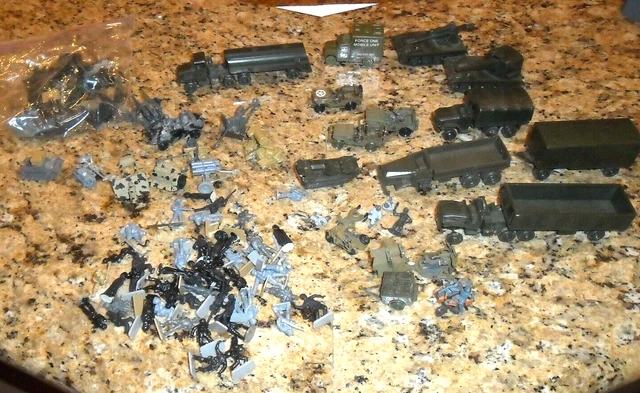 ROCO AUSTRIA HO Scale Military Vehicles Lot Tanks Trucks Jeeps Soldiers ...