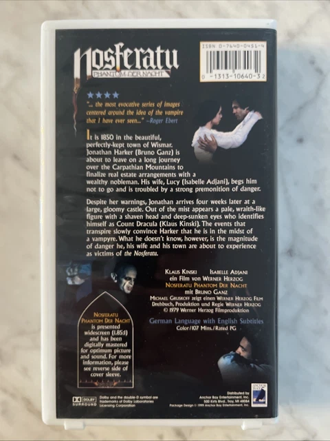 Nosferatu Phantom Der Nacht Werner Herzog Vhs Klaus Kinski 1979 Horror
