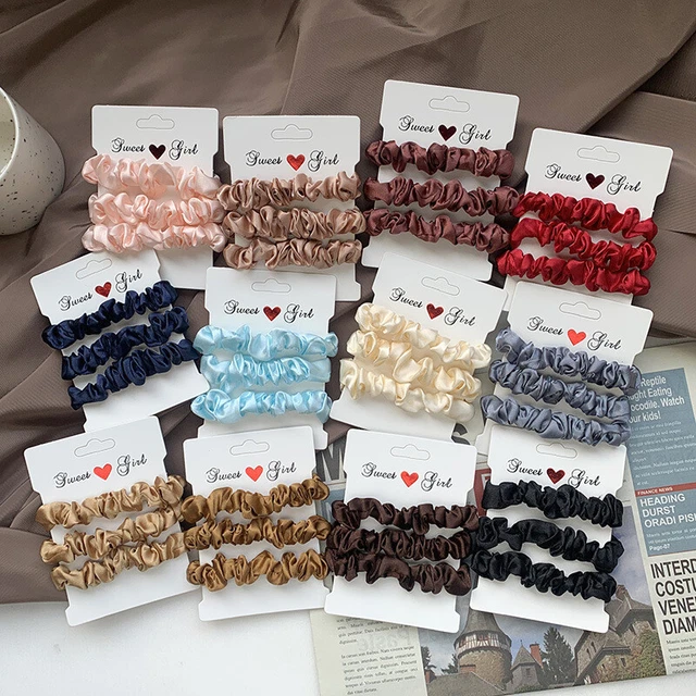 ACCESSOIRES POUR CHEVEUX En Satin De Soie Pour Femmes Anneaux De ... ACCESSOIRES POUR CHEVEUX En Satin De Soie Pour Femmes Anneaux De ...