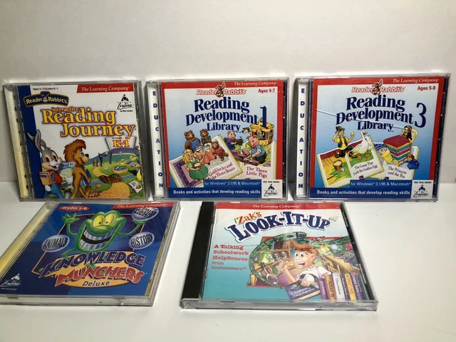 READER RABBIT'S LOT Of 5 Reading Development Library $25.20 - PicClick