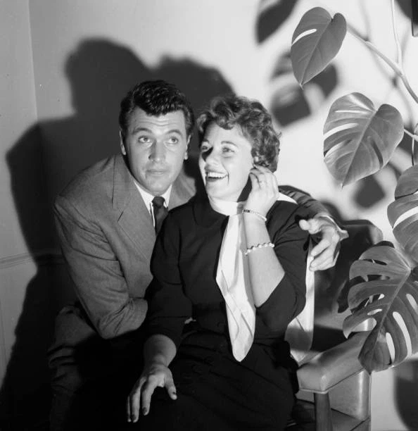 ACTOR ROCK HUDSON And His Wife Phyllis Gates At Home 1 Old Movie Photo ...