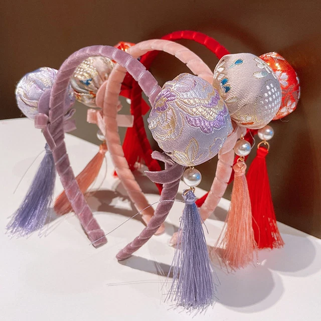 GIRLS HEADBAND WITH Faux Pearl Create Atmosphere Bowknot Headband ...