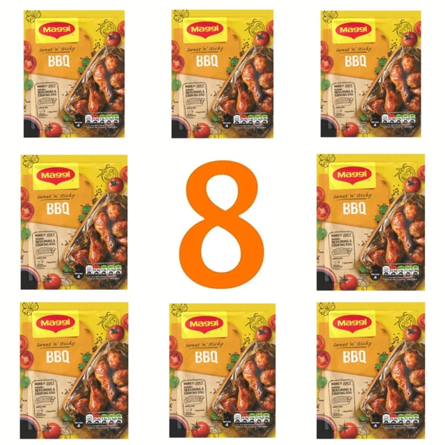 MAGGI SO JUICY Sticky BBQ Chicken Recipe Mix 41gx 8 Packets £8.99 ...