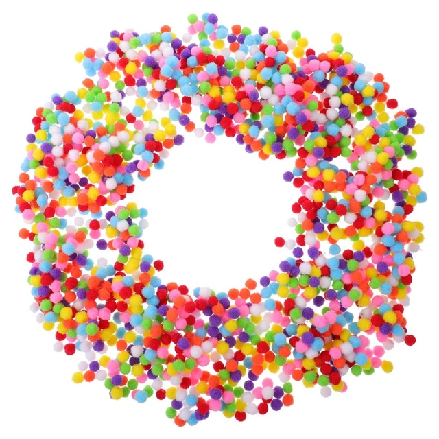 BULK CRAFT SUPPLIES Artificial Pompom Balls Crafts Pompoms Decoration ...