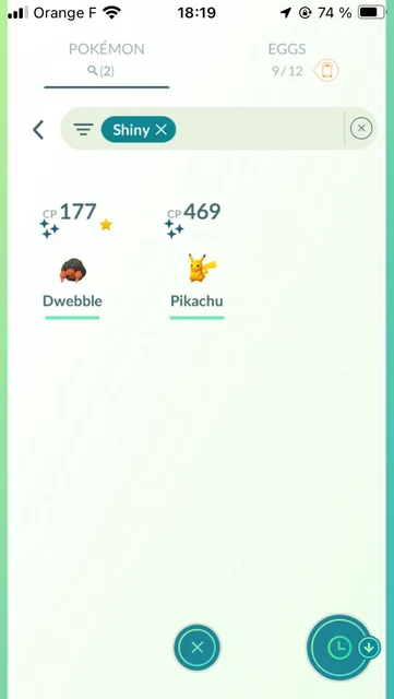 POKÉMON GO - Shiny Dwebble Pikachu- Mini PTC 80K Stardust EUR 1,00 - PicClick FR