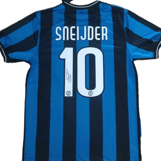 HAND SIGNED WESLEY Sneijder Number 10 Inter Milan Shirt (1) £159.00 ...