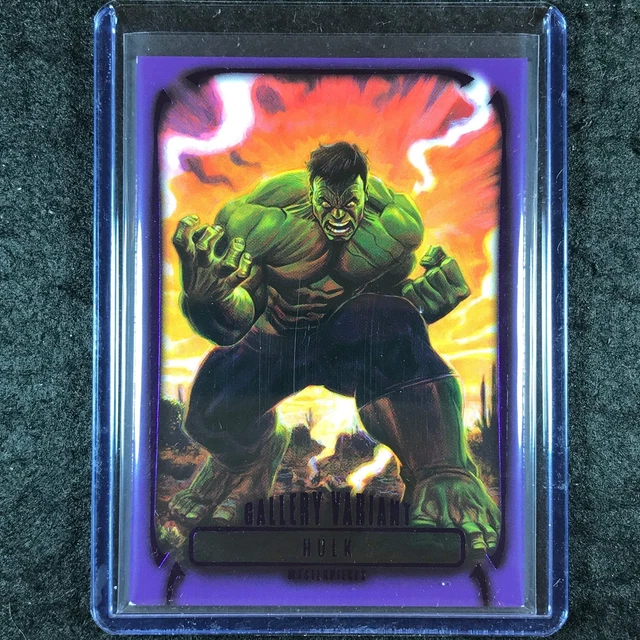 2024 MARVEL MASTERPIECES Nahuel Grego HULK Gallery Variant Purple Foil ...