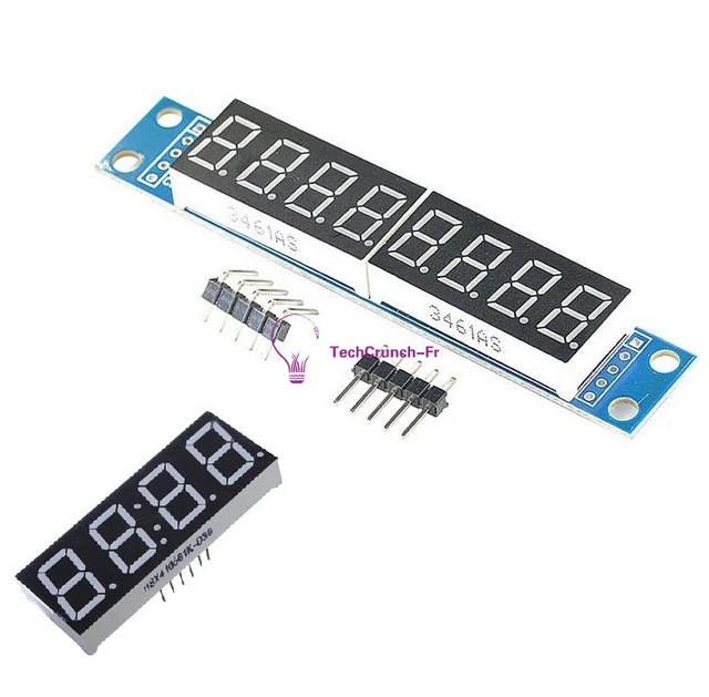 MAX7219 LED DOT matrix 8-Digit Digital Display Tube Control Module For ...