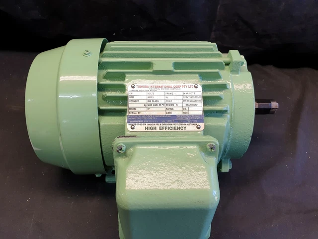 TOSHIBA TSH-01 1.5KW 3.3A 415V 3 Phase High Efficiency Induction Motor ...