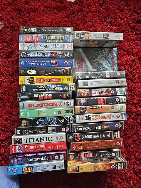 30 X JOB LOT Bundle of CLASSIC VHS Film Video Tapes 1980s/1990s £24.99 ...
