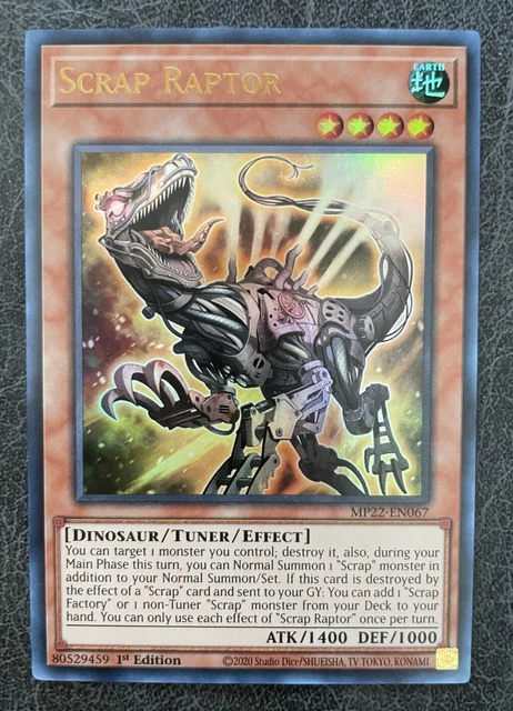 YU-GI-OH! MP22-EN067 SCRAP Raptor x 1 1st Ed Ultra Rare $2.09 - PicClick AU