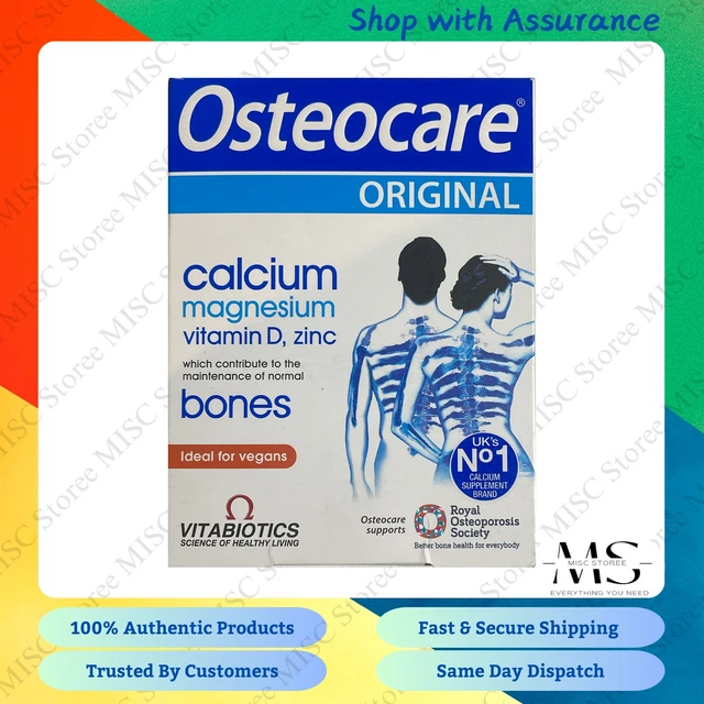VITABIOTICS OSTEOCARE ORIGINAL 30 Tablets Bone Health Formula Vegan - Brand New £5.99 - PicClick UK