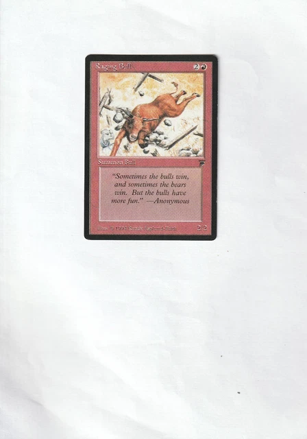 RAGING BULL-LEGENDS EDITION 1994-Magic TG-Excellent EUR 4,00 - PicClick FR