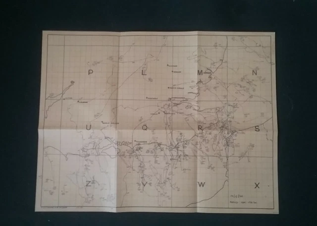 1940 WWII OPERATION Plot Map Of Enemy Raids From Day Before Battle Of ...