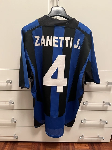 MAGLIA INTER JAVIER Zanetti con nome e numero - originale - prima ...