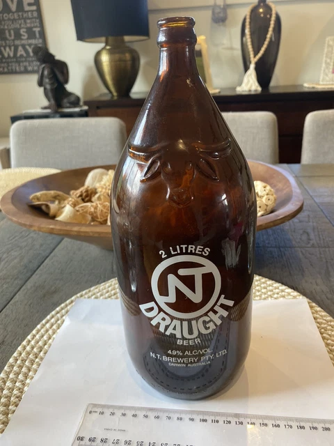 VINTAGE NORTHERN TERRITORY DRAUGHT 2L BEER Bottle PREOWNDED GOOD ...