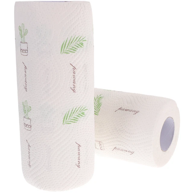 2 ROLLS VIRGIN Wood Pulp Kitchen Oil Blotting Paper Rose Gold Ribbon £ ...