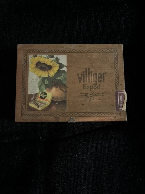 VINTAGE CIGAR BOX Villiger Export 1960s To 1970s £3.00 - PicClick UK