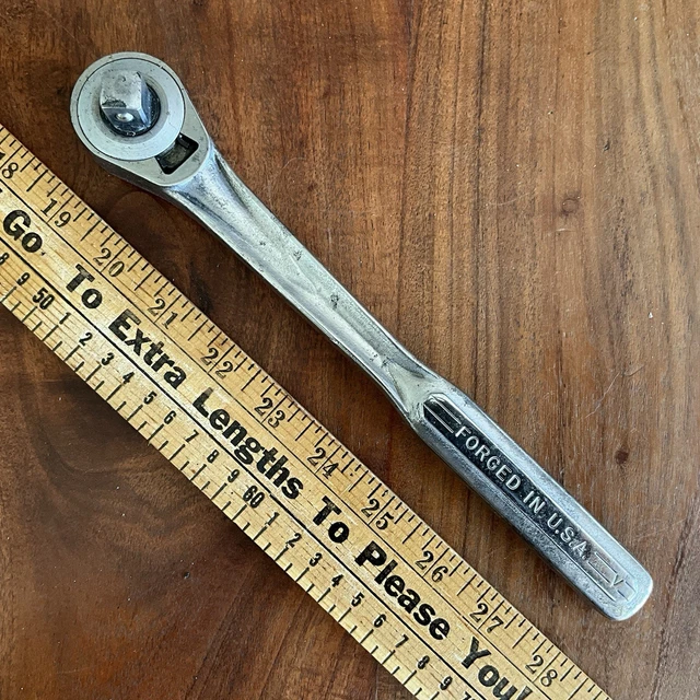 VINTAGE CRAFTSMAN =V= Series 1/2” Drive Flying V Ratchet w/Oil Port No ...