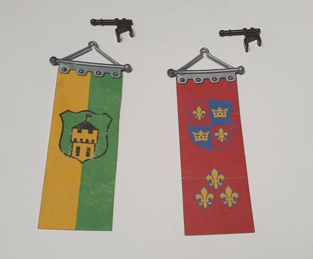 PLAYMOBIL BANNER BANDERINES Torre Amarilla Y Lis - Castillo Medieval ...